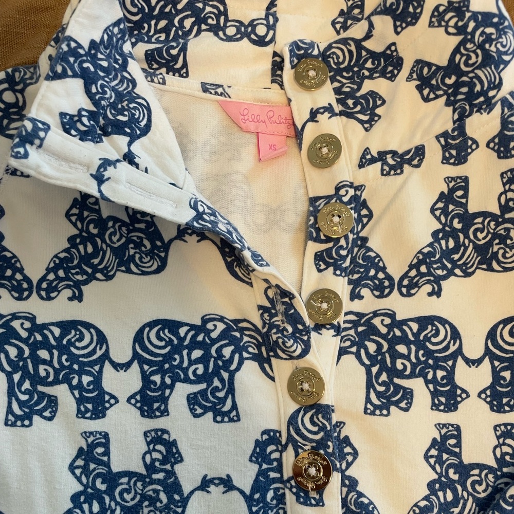 Lilly Pulitzer Elephant Popover - Gem